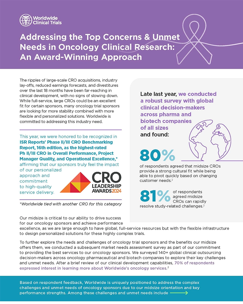 Choosing the right oncology CRO for your clinical research
